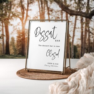 Dessert Table Closed Sign, Dessert Bar Closed Sign, Sweet Treats Menu ...