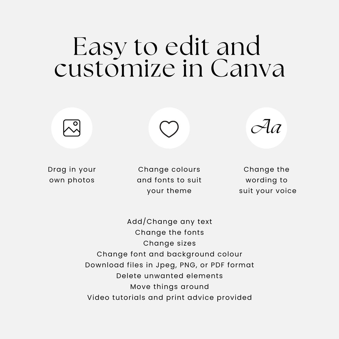 Grazing Table Wedding Buffet Food Sign Canva Template Editable Instant ...