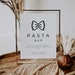 Pasta Sign, Pasta Night Poster Wedding Sign, Wedding Food Bar Menu Sign ...