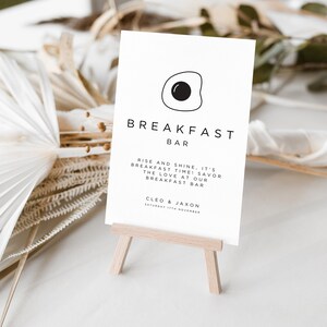 Wedding Breakfast Brunch Table Sign, Minimal Grazing Table Wedding ...
