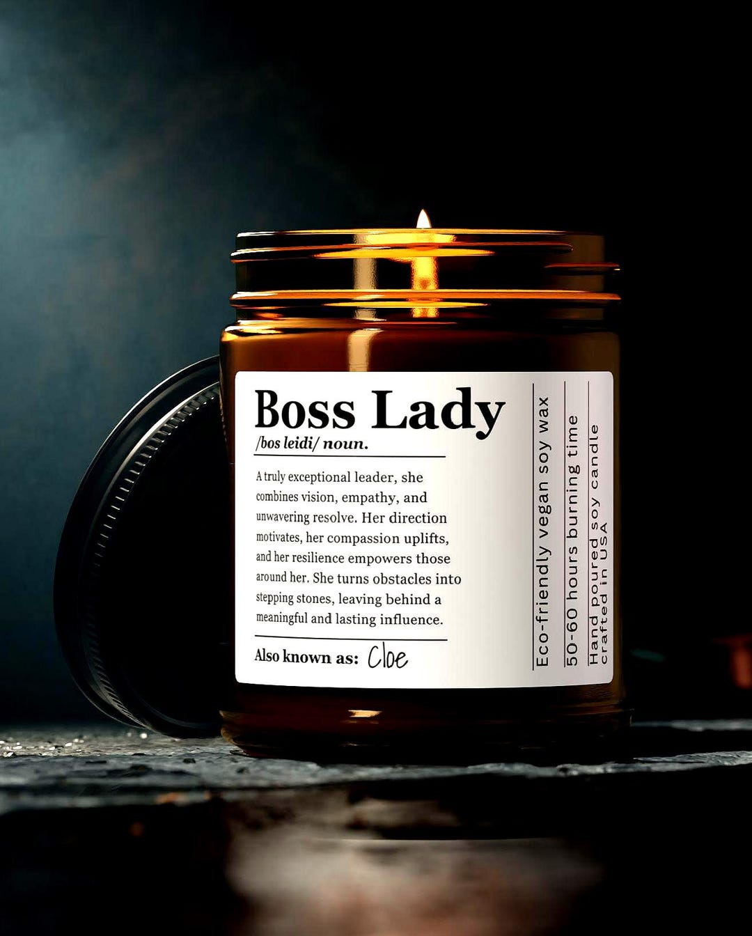 Personalized Boss Lady Candle Custom Gift for Boss Female Boss Lady ...