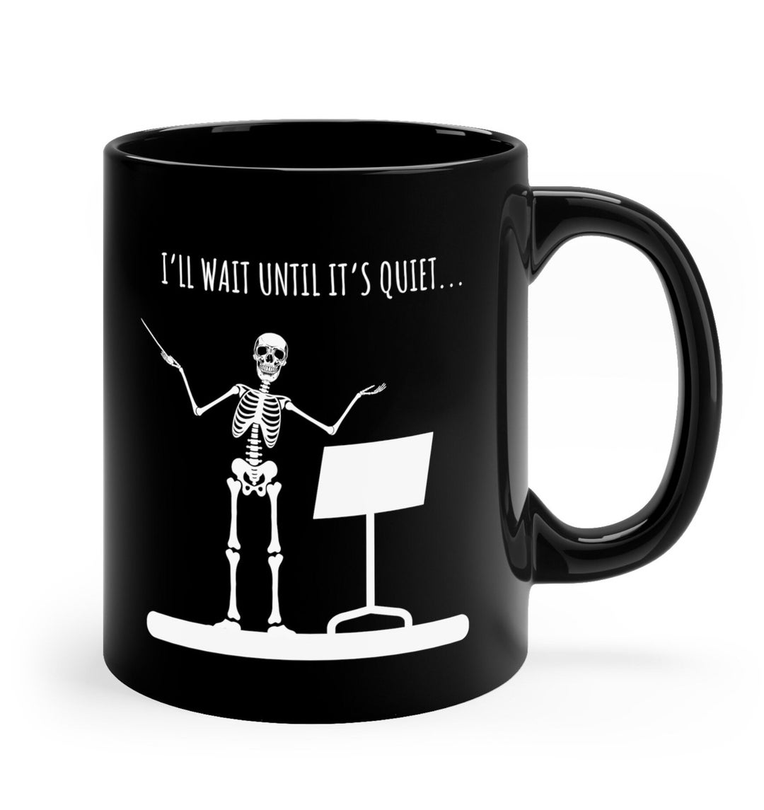 Music Teacher Gift Skeleton Funny Conductor Mug Funny Halloween Gift ...