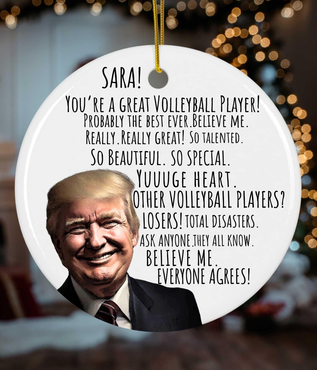 Personalized Trump Volleyball Player Gift, Funny President Trump ...
