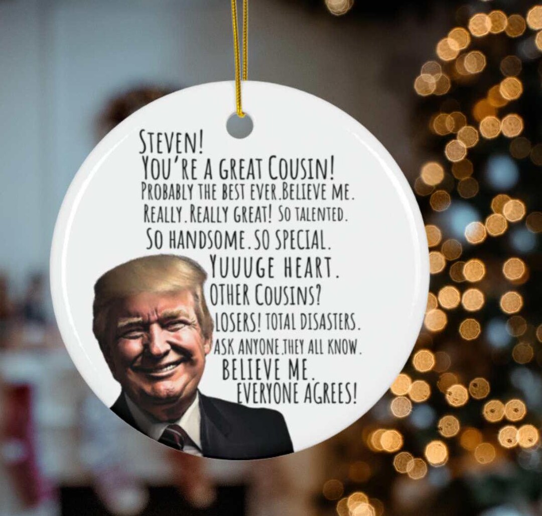 Funny Custom Trump Cousin Gifttrump Gifts for Cousin Personalized ...