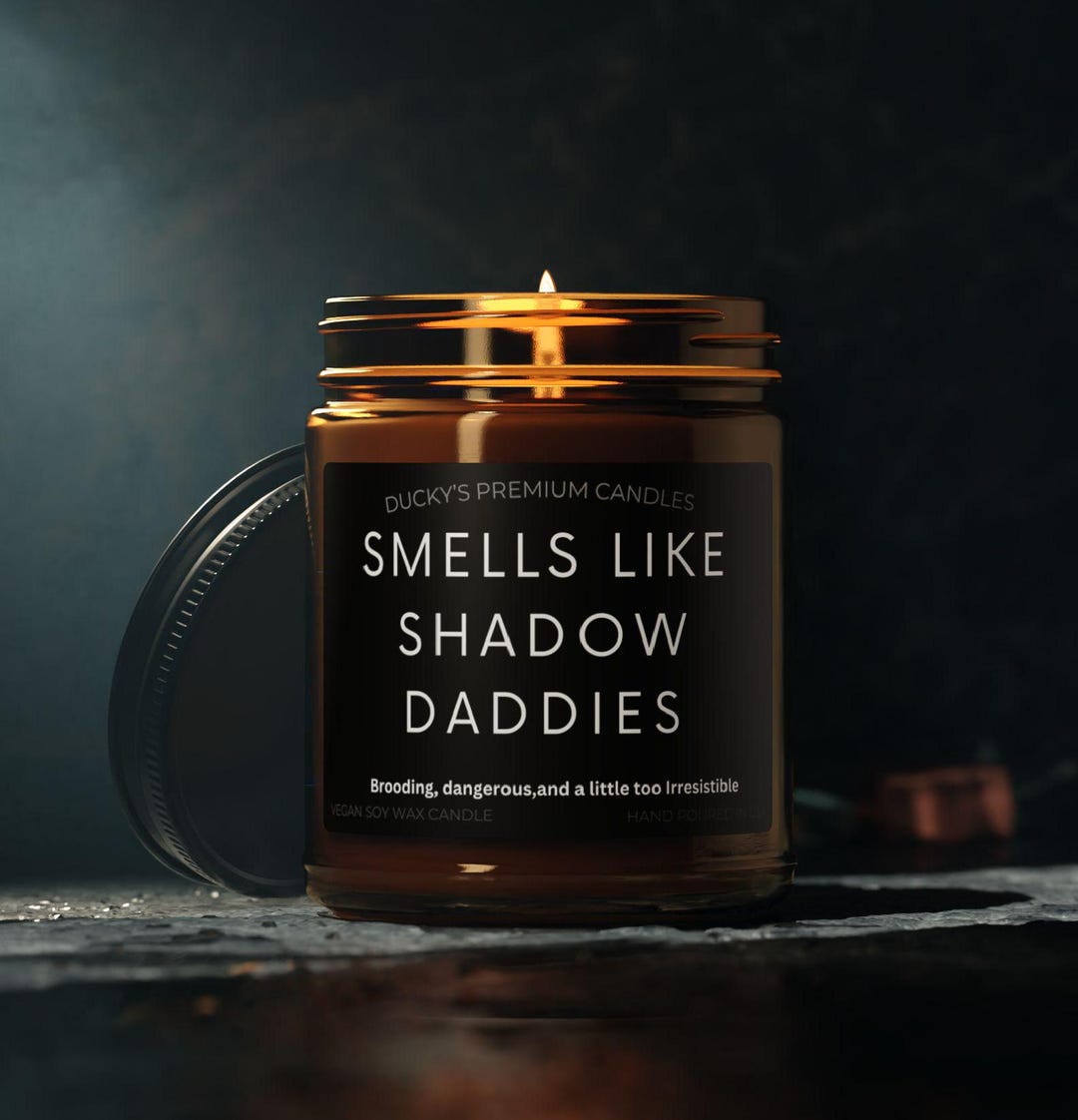 Smells Like Shadow Daddies Candle Amber Jar Soy Candle in 4oz & 9oz ...