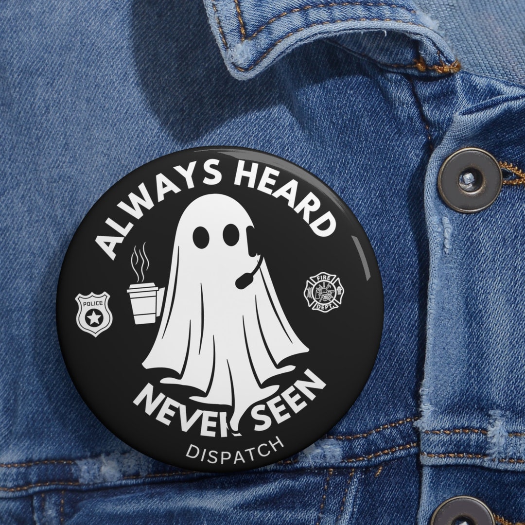 911 Dispatcher Gifts Cute Ghost Dispatcher Sticker POLICE/FIRE 911 ...