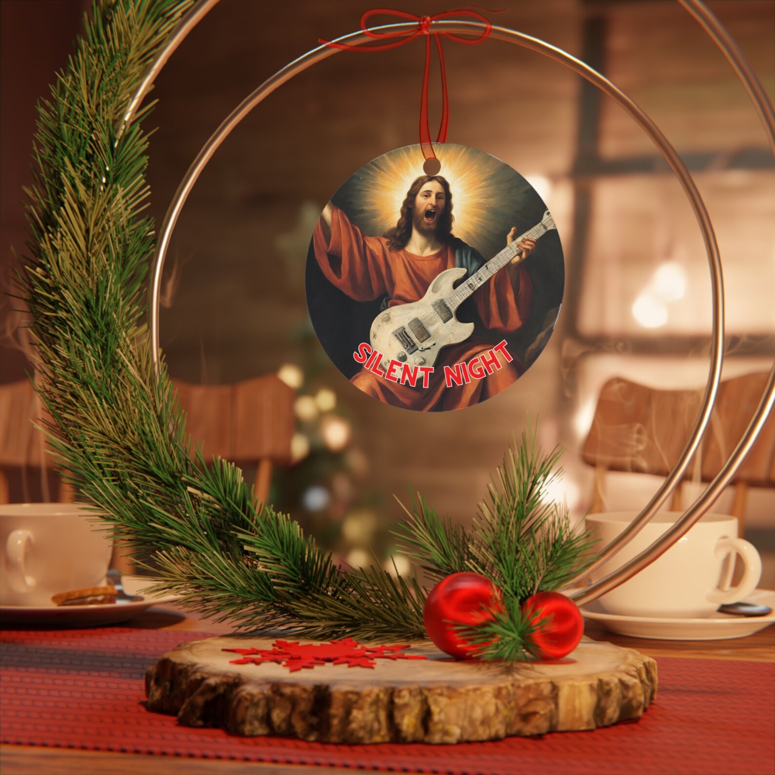 Tacky Christmas Ornament Saw That Funny Jesus Ornament 2023 Funny ...