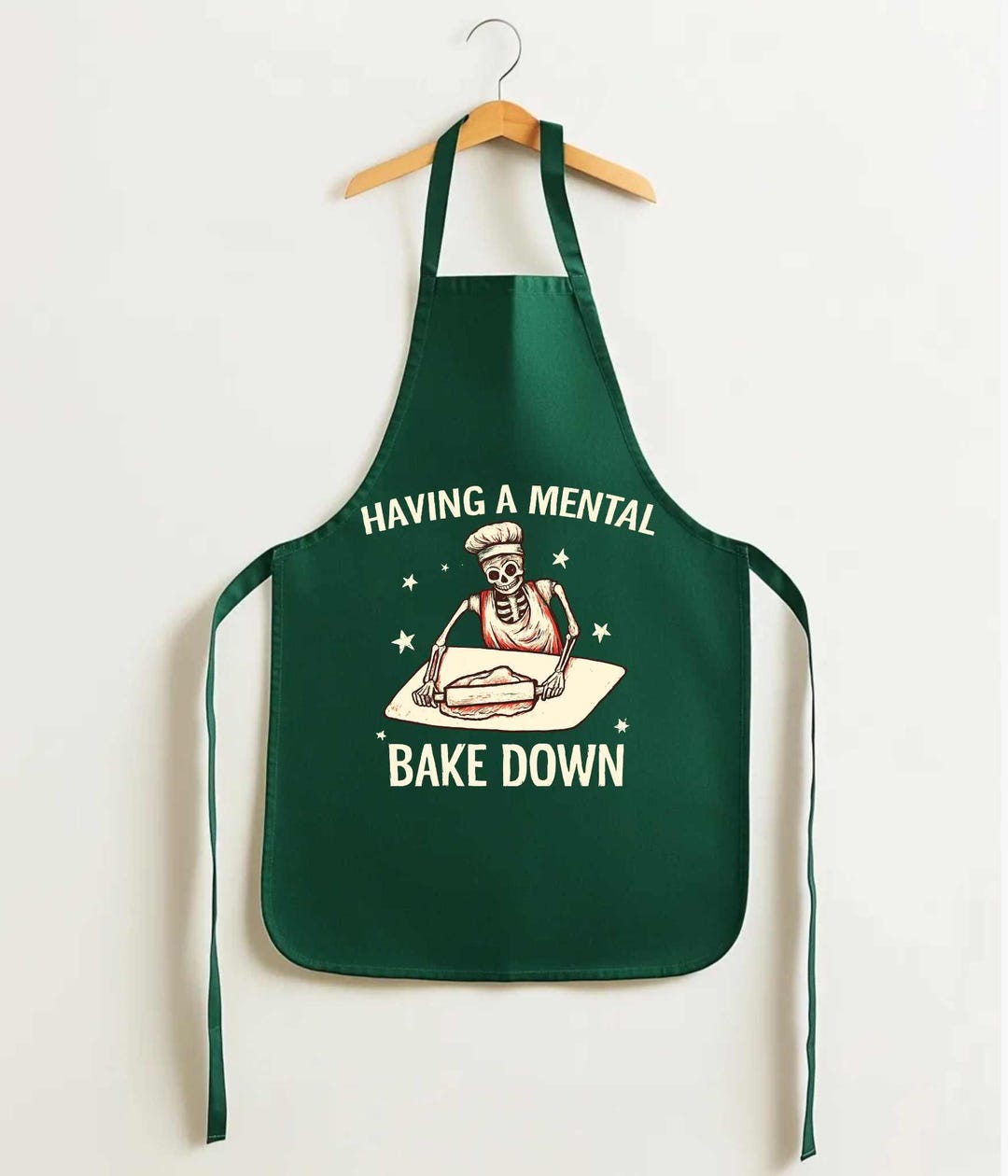 Having a Mental Bake Down Custom Apron Skeleton Chef Apron Gift for ...