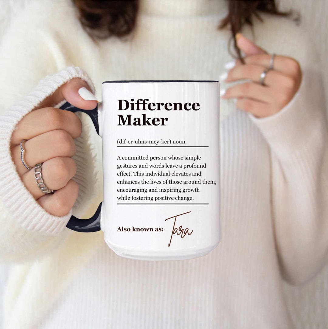 Custom Difference Maker Mug 2024 Personalized Difference Maker Mug ...