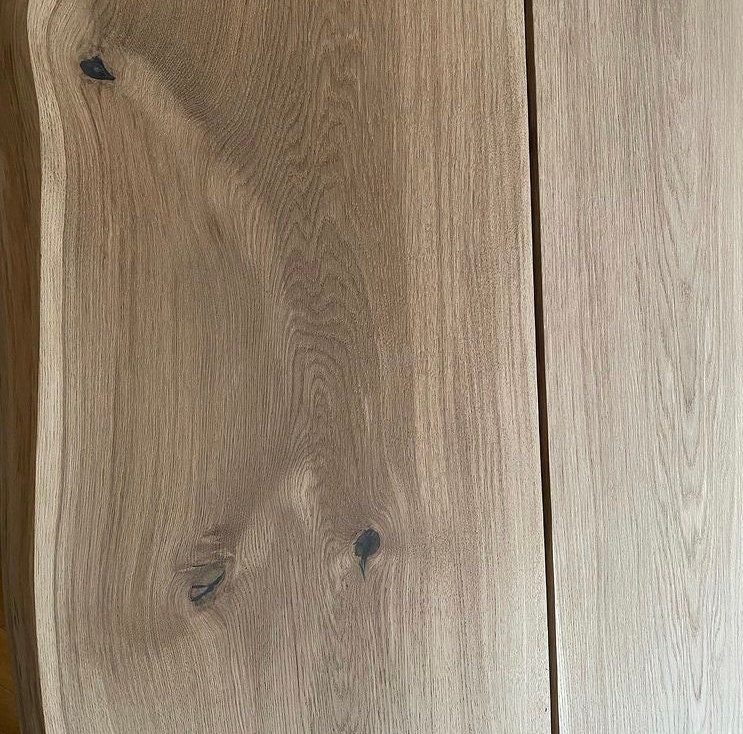 Solid Oak Wood Table Top 1,8m With X Oak Legs, Customisable - Etsy