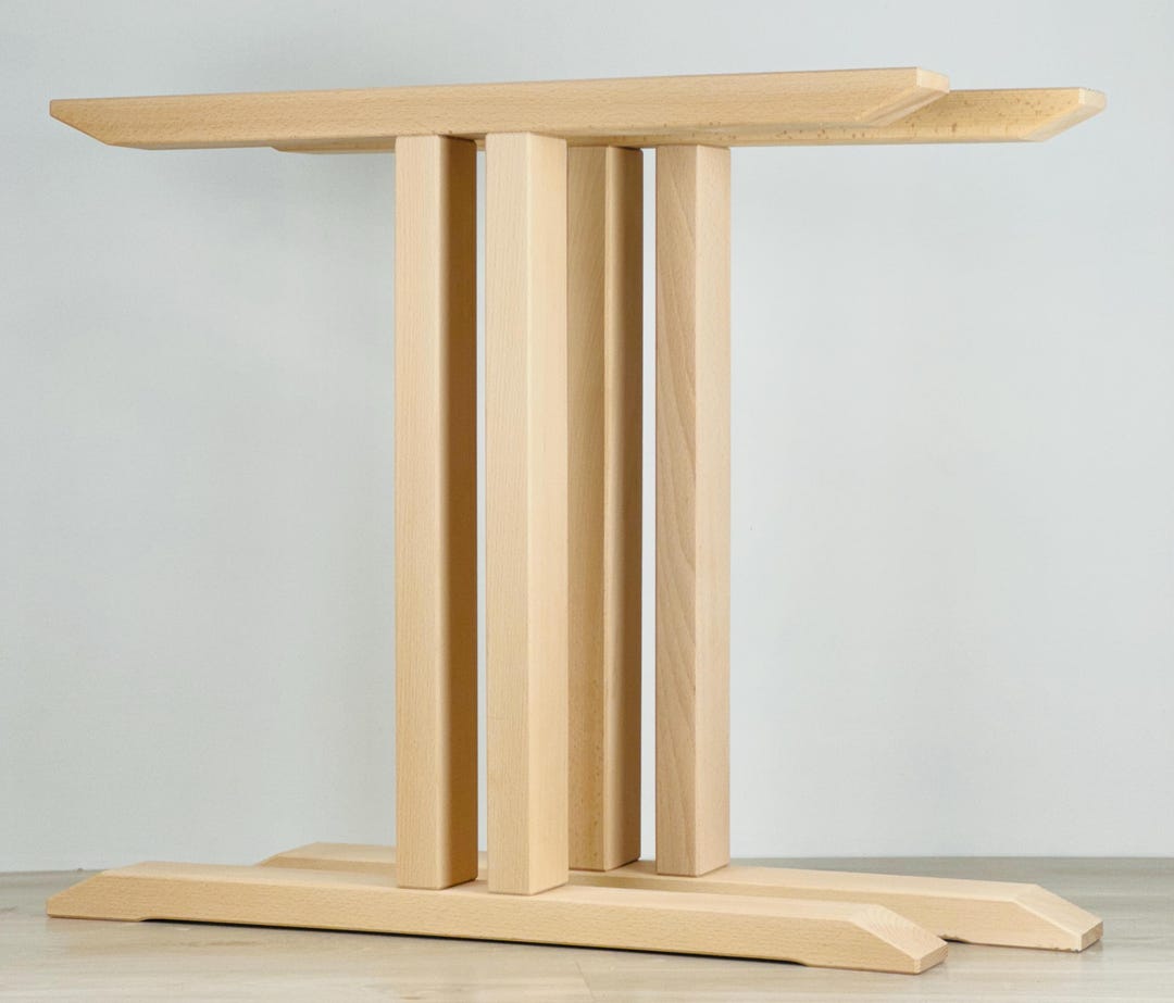 Beech Table T - Legs, Three Kinds of Widths - Etsy
