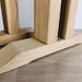 Handmade Oak Bench Legs – T-shape, Solid Wood Furniture Base (15.7 ...