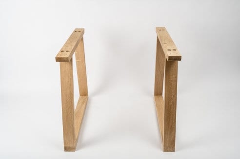 Oak Table Legs U-shaped Oak Legs - Etsy