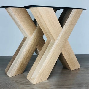 Heavy Duty Bench Legs, Bench Legs X-shaped 80 X 80 Mm - Etsy