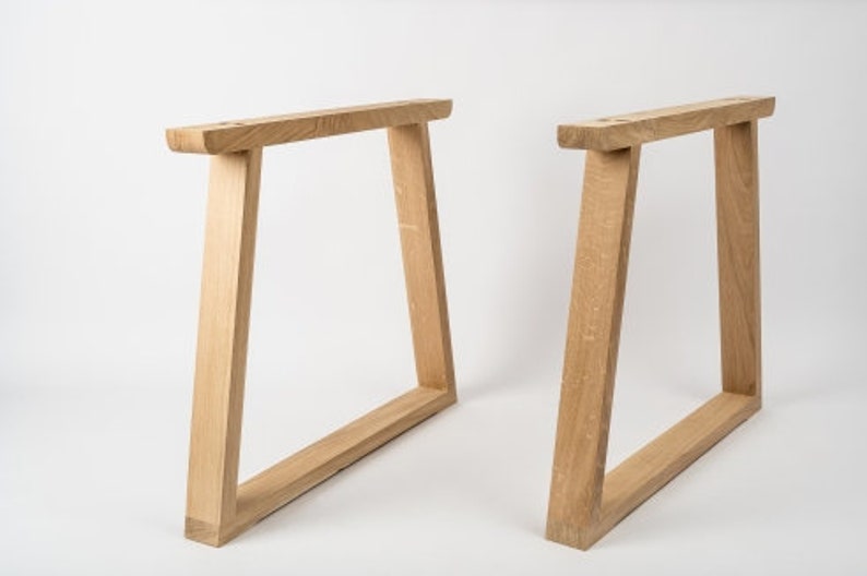Oak Table Legs U-shaped Oak Legs - Etsy