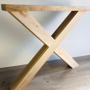 Heavy Duty Table Legs, Oak Table Legs X-shaped 80 X 80 Mm - Etsy