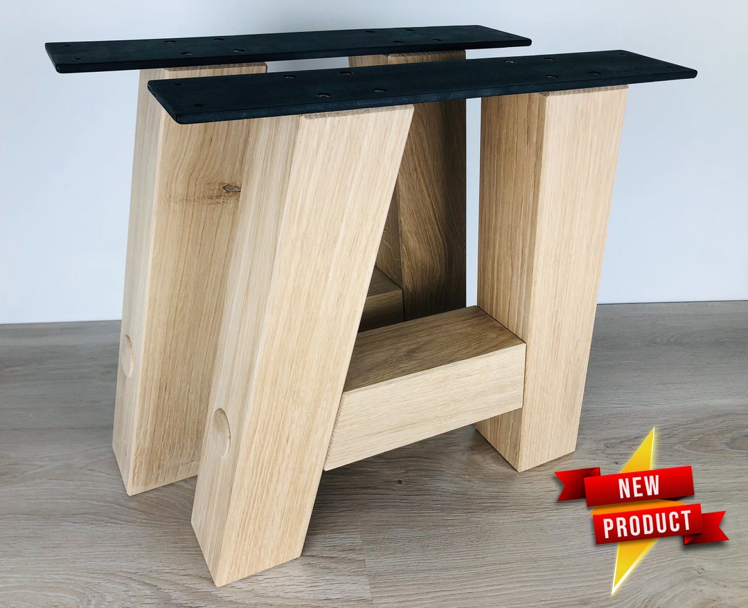 Heavy Duty Bench Legs, Oak Table Legs A-shaped 80 X 80 Mm - Etsy