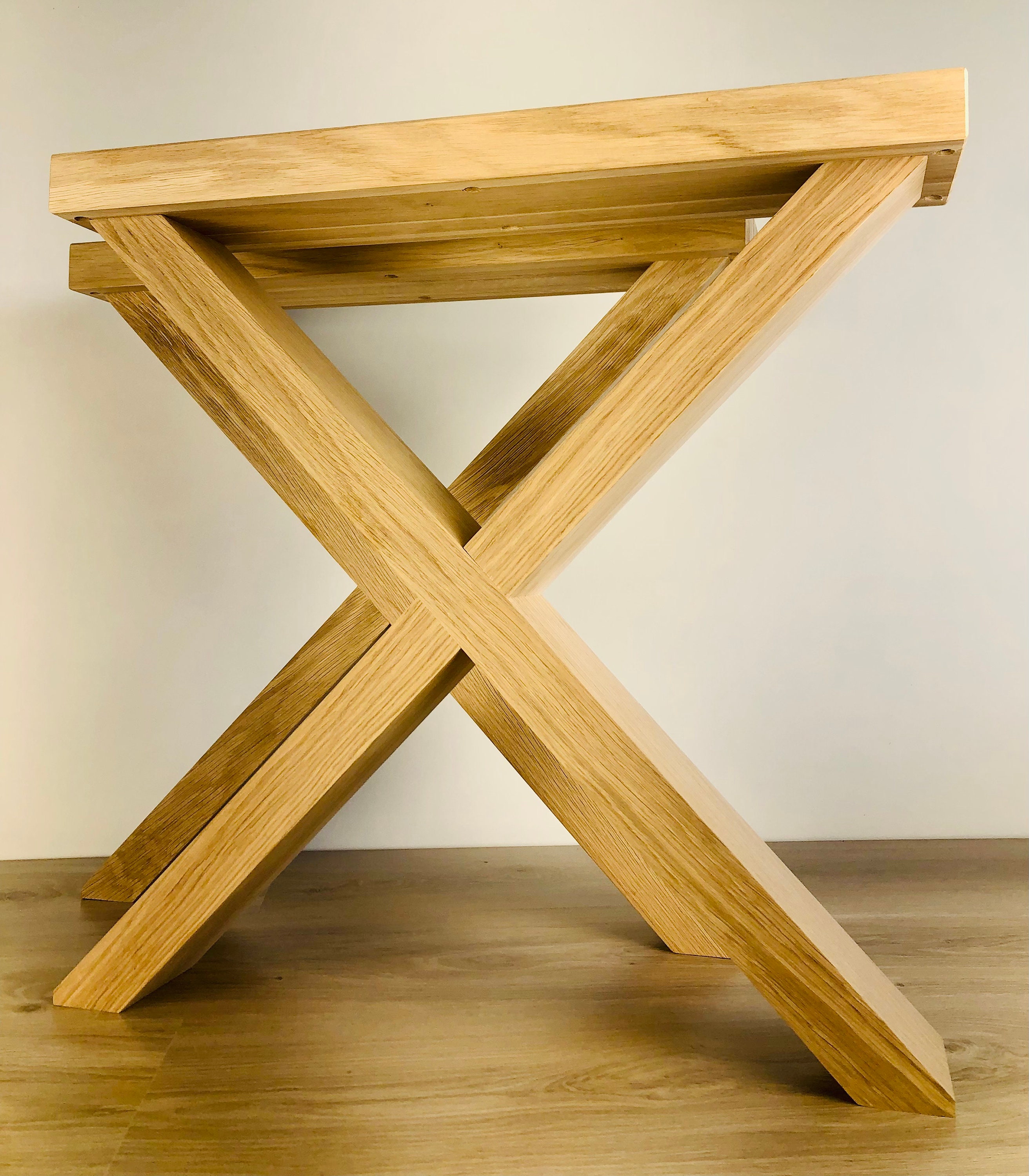Natural Oak X-style Coffee Table Legs - Etsy