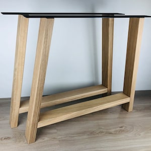 Oak Wood Table Legs, A 80 -shaped - Etsy