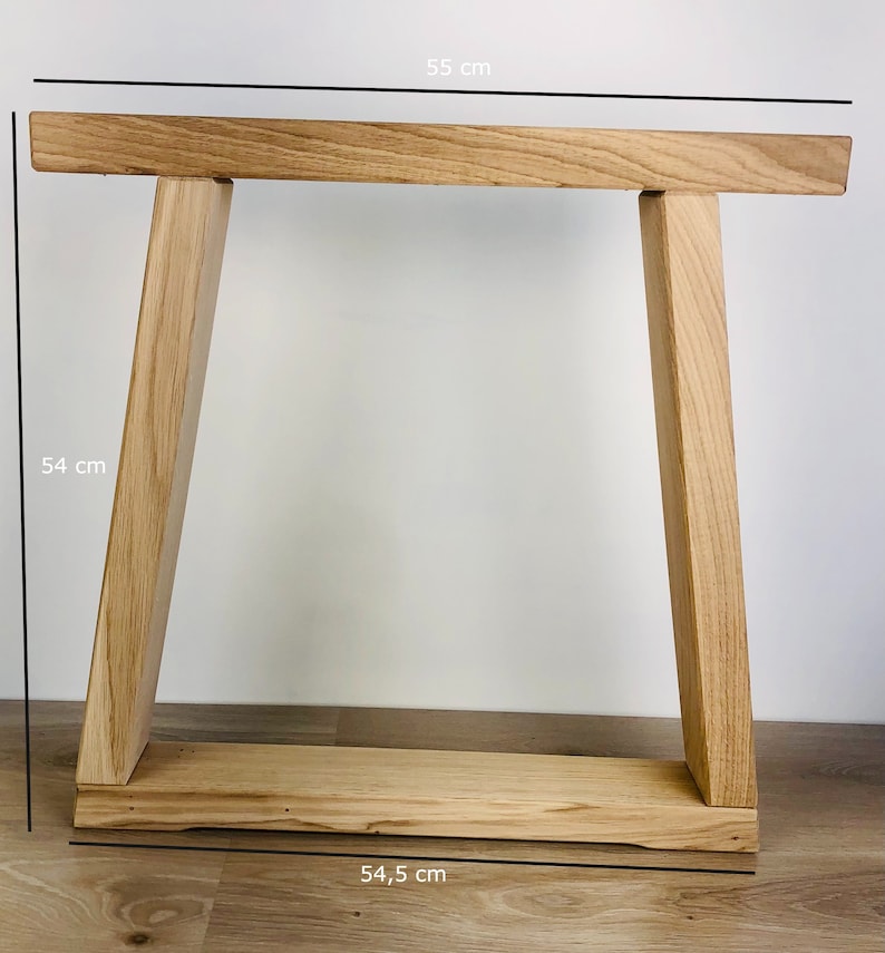Oak Coffee Table U-legs - Etsy