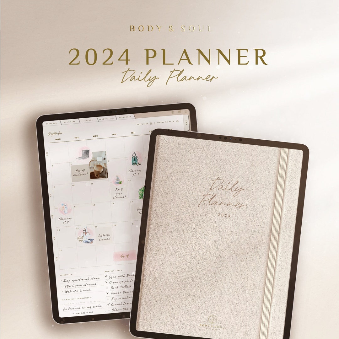Digital Daily Planner 2024 With Templates Aesthetic Daily Planner for ...