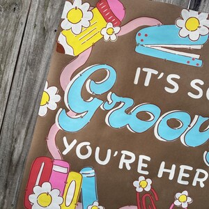 Hand-painted Groovy Classroom Banner: Retro Teacher Decor - Etsy