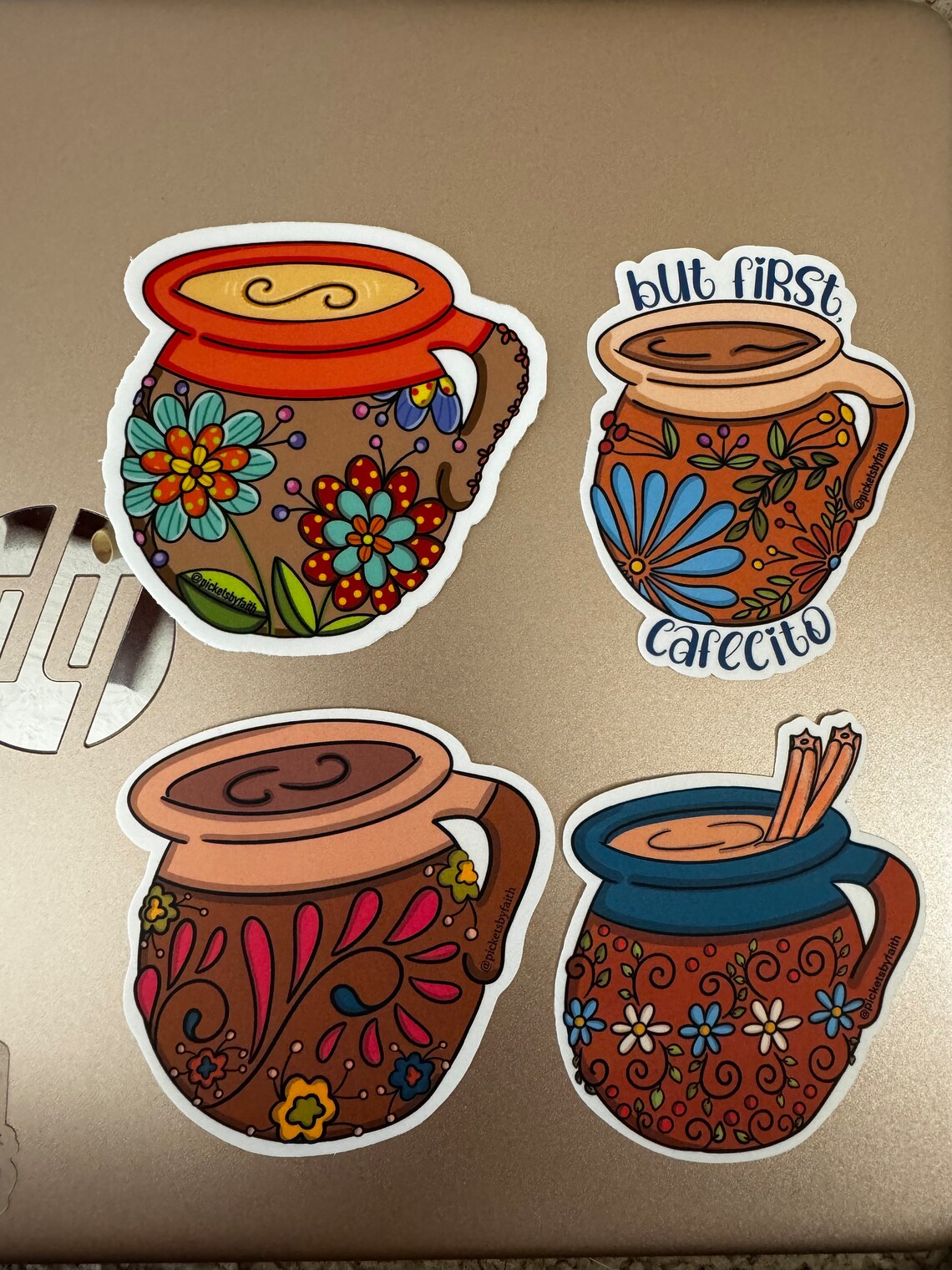 Mexican Terra Cotta Clay Talaverra Coffee Cup Sticker - Etsy