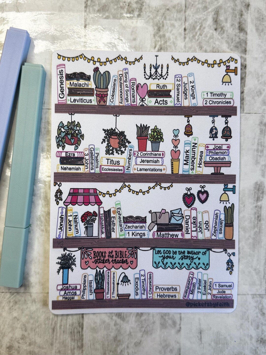 Seek and Find Sticker Tracker / Books of the Bible - Etsy