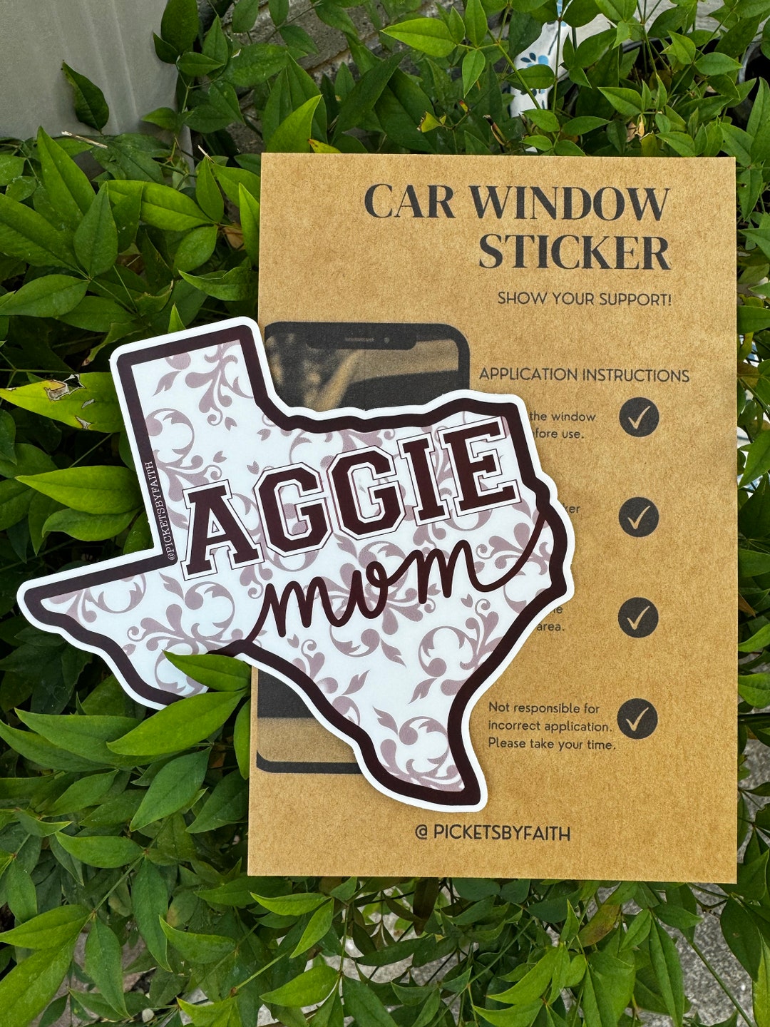 Aggie Mom Car Window Sticker - Etsy