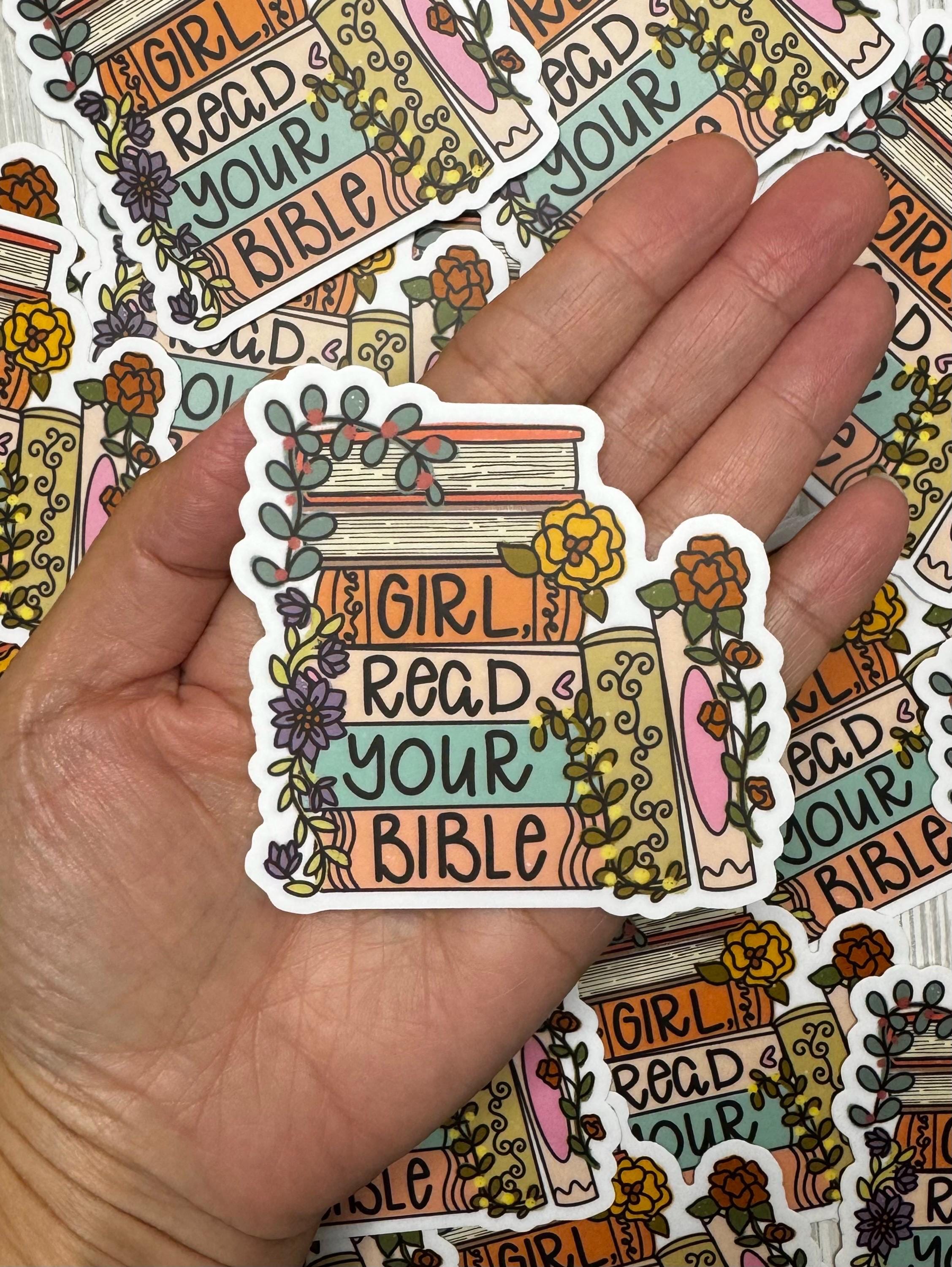 Girl Read Your Bible Sticker - Etsy