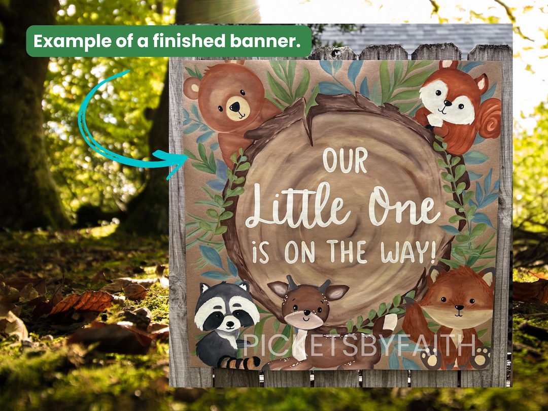 Digital Download Woodland Baby Shower Template: Editable Forest Friends ...