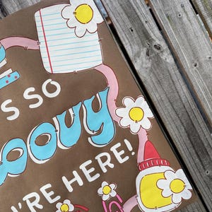 Hand-painted Groovy Classroom Banner: Retro Teacher Decor - Etsy