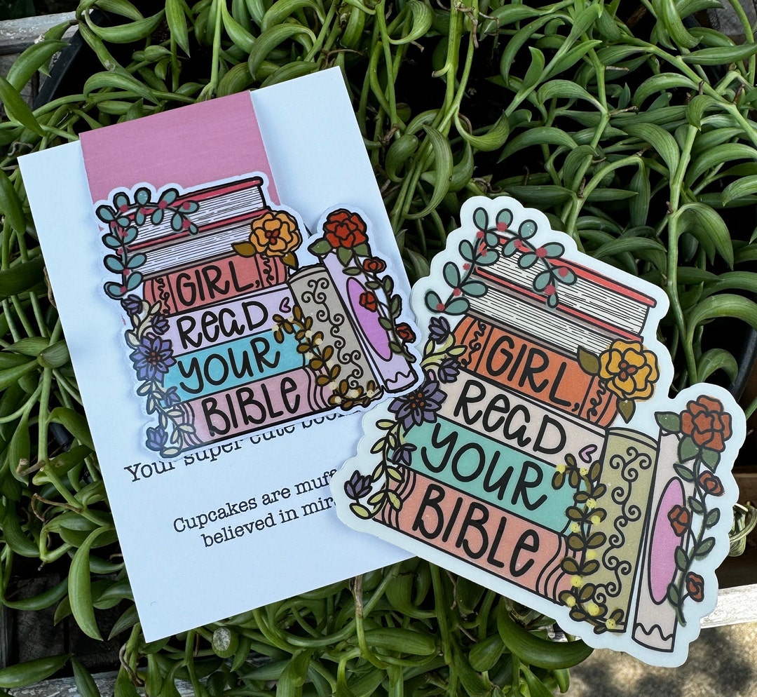 Bible Magnet Bookmark and Matching Sticker Set - Etsy