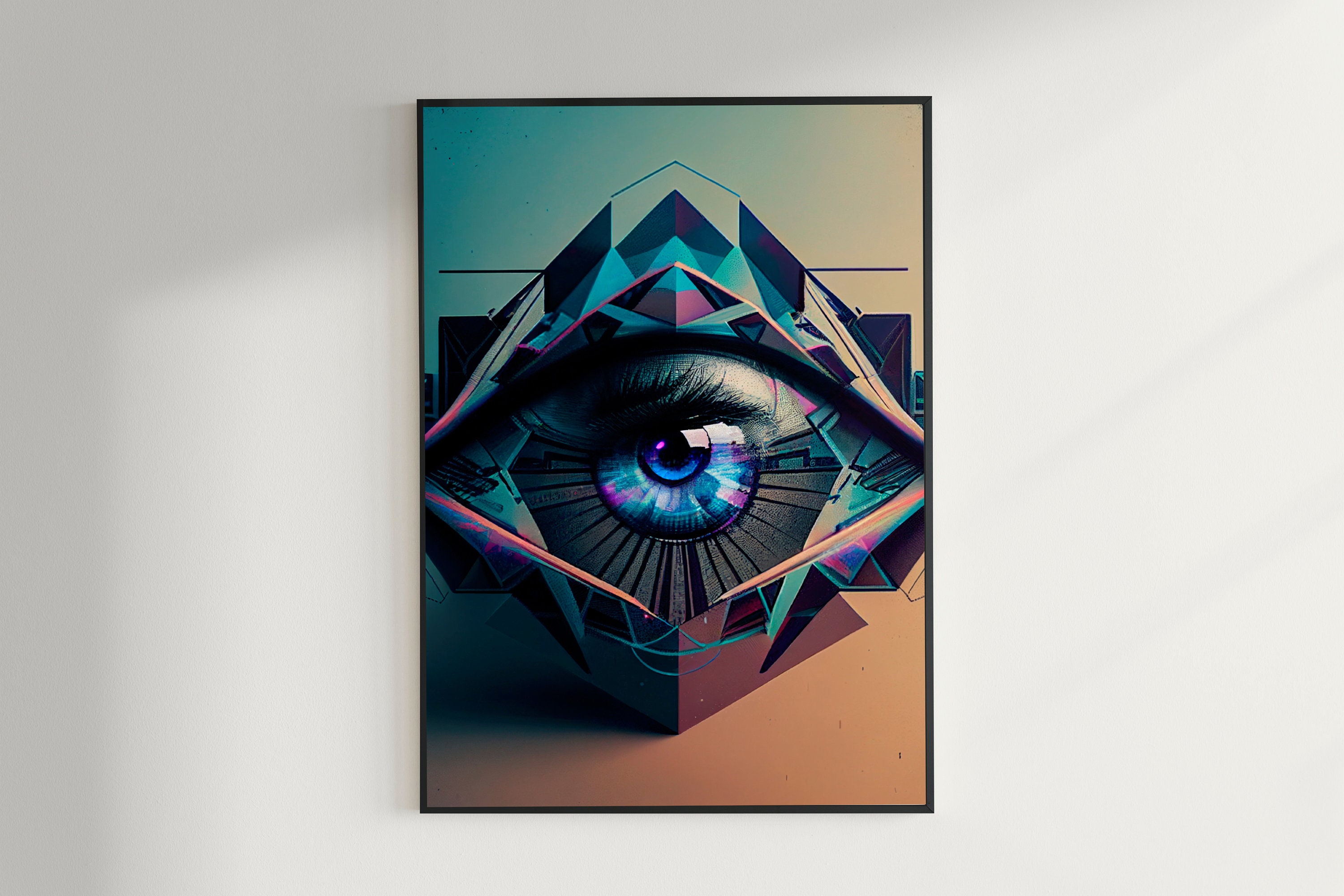 Imaginary Abstract Eye Design, Print Art, Home Decor, Eye Decor ...