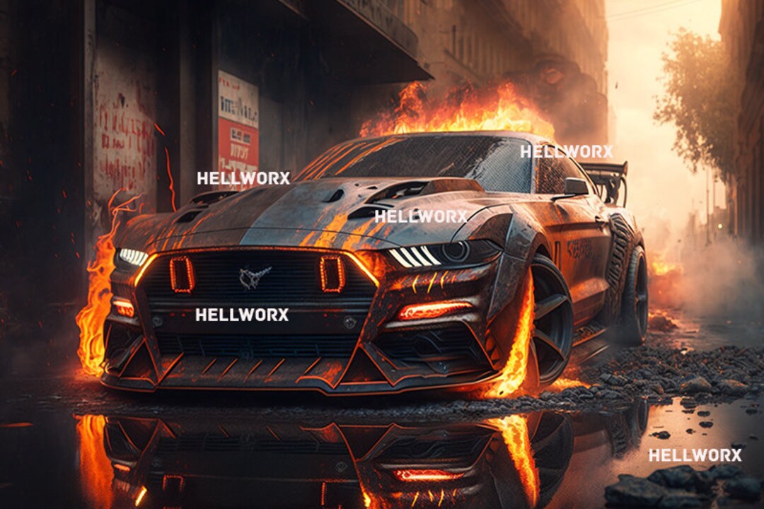 PRINTABLE Ford Mustang Wallpapers Digital Car Art Desktop Wallpaper Wallframe Mobile Wallpaper Etsy Canada
