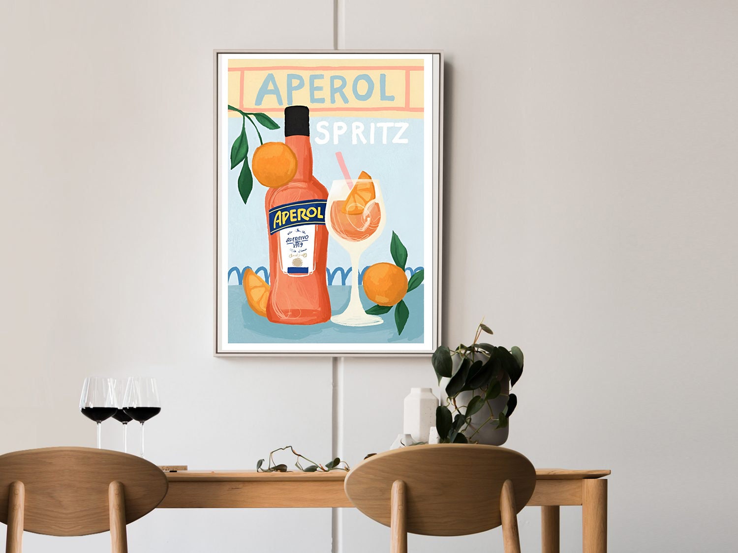Aperol Spritz Art Print, Aperol Wall Print,aperol Pritable Wall Art ...