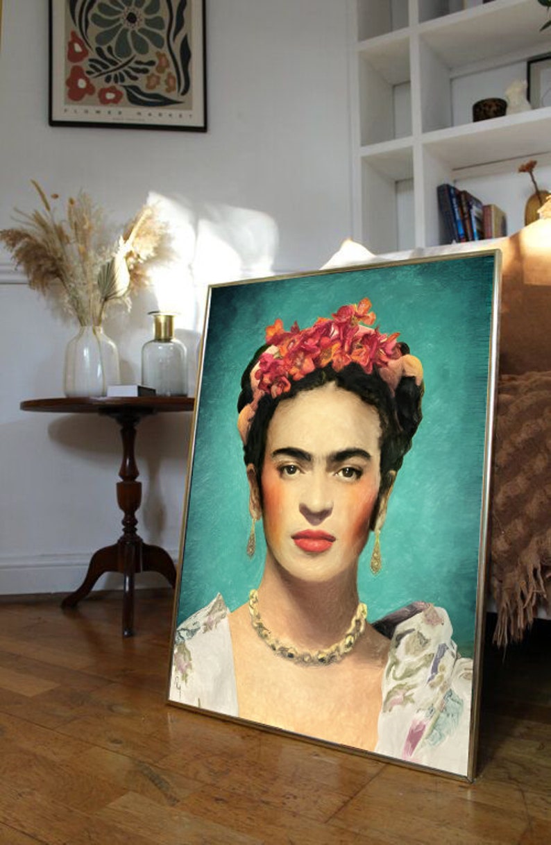 Vintage Frida Kahlo Poster Retro Art Print Vintage Poster Etsy