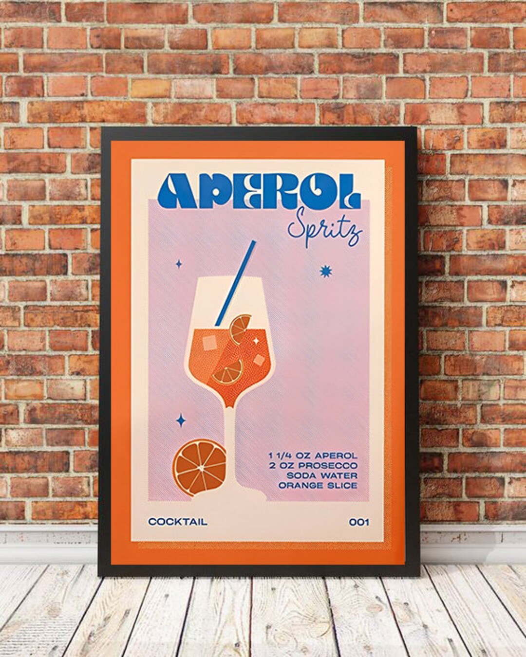Aperol Spritz Art Print, Aperol Wall Print,aperol Pritable Wall Art ...