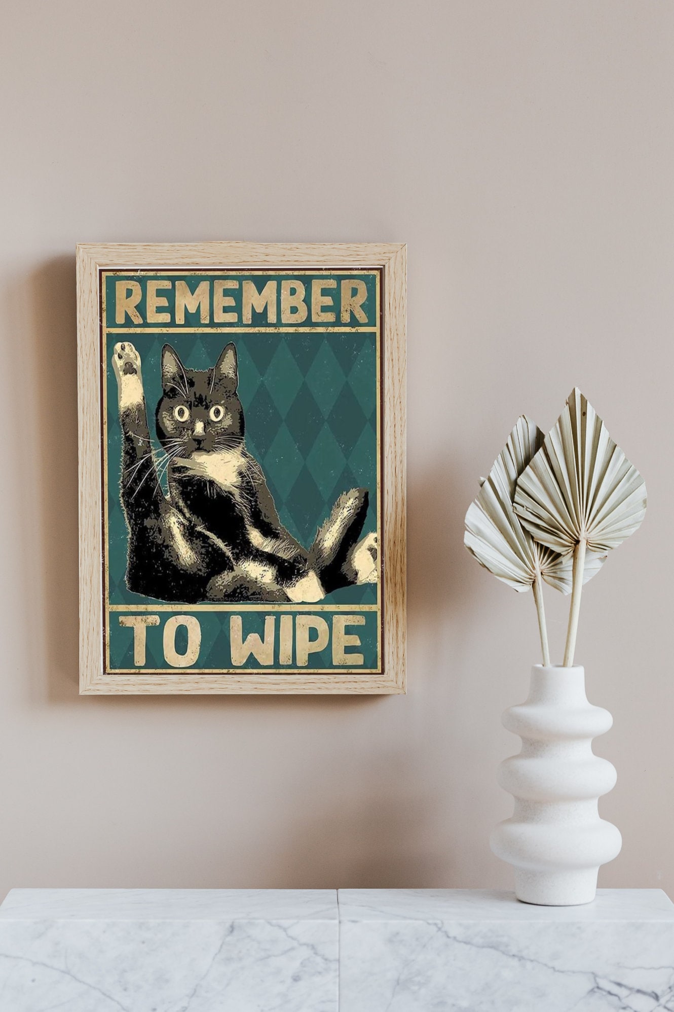 Remember to Wipe Black Cat Printable Bathroom Decor Digital - Etsy ...