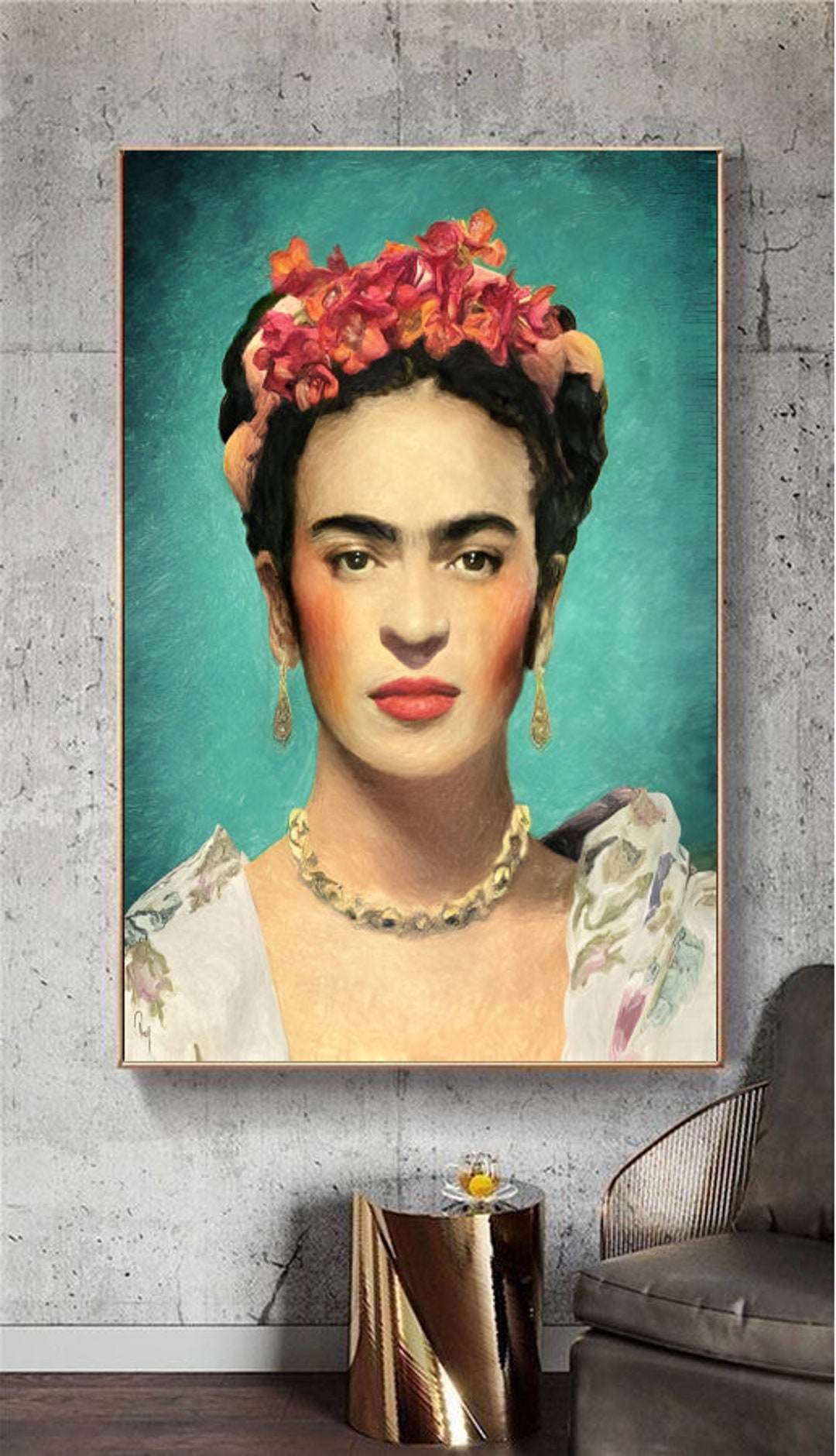 Vintage Frida Kahlo Poster Retro Art Print Vintage Poster Etsy