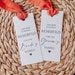 Reserved Row Tags, Hammered Card, Wedding Tags, Seating Plan (sienna ...