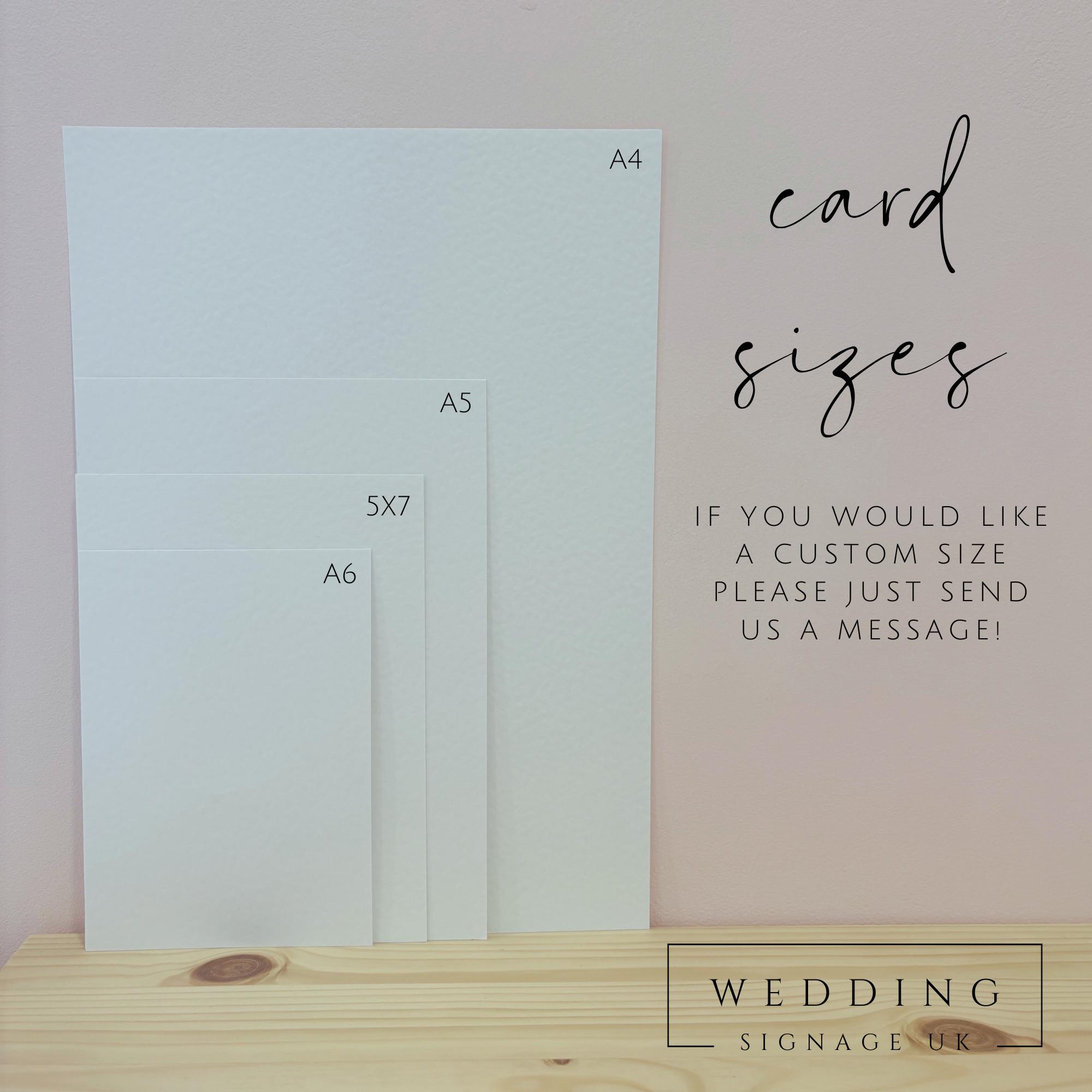 A4 Speech Cards Minimalist Style on Hammered Card (sienna Collection ...