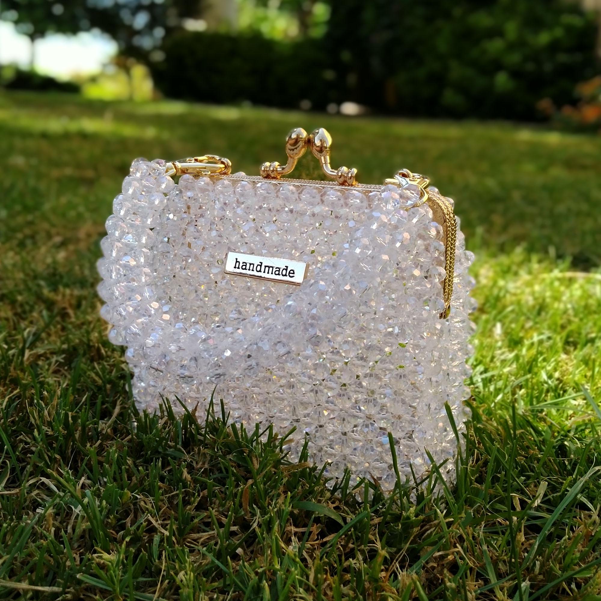 Beaded Evening Purse Tutorial, DIY Crystal Clutch Pattern PDF (english ...