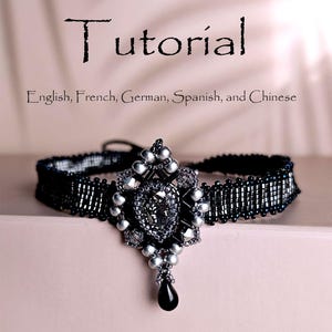 Victorian-style Choker Necklace Tutorial With Drop Pendant - Beading ...