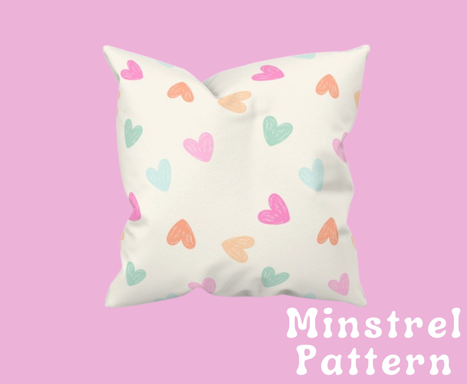 Spring Heart Seamless Digital Pattern Files for Fabric Printing ...