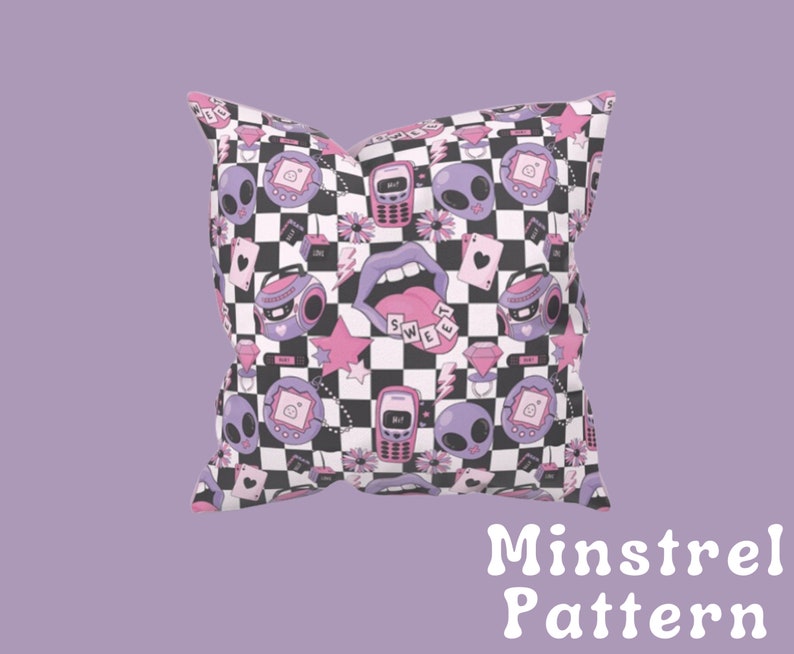 Aesthetic Y2K Seamless Digital Pattern for Fabric Printing Fabric ...