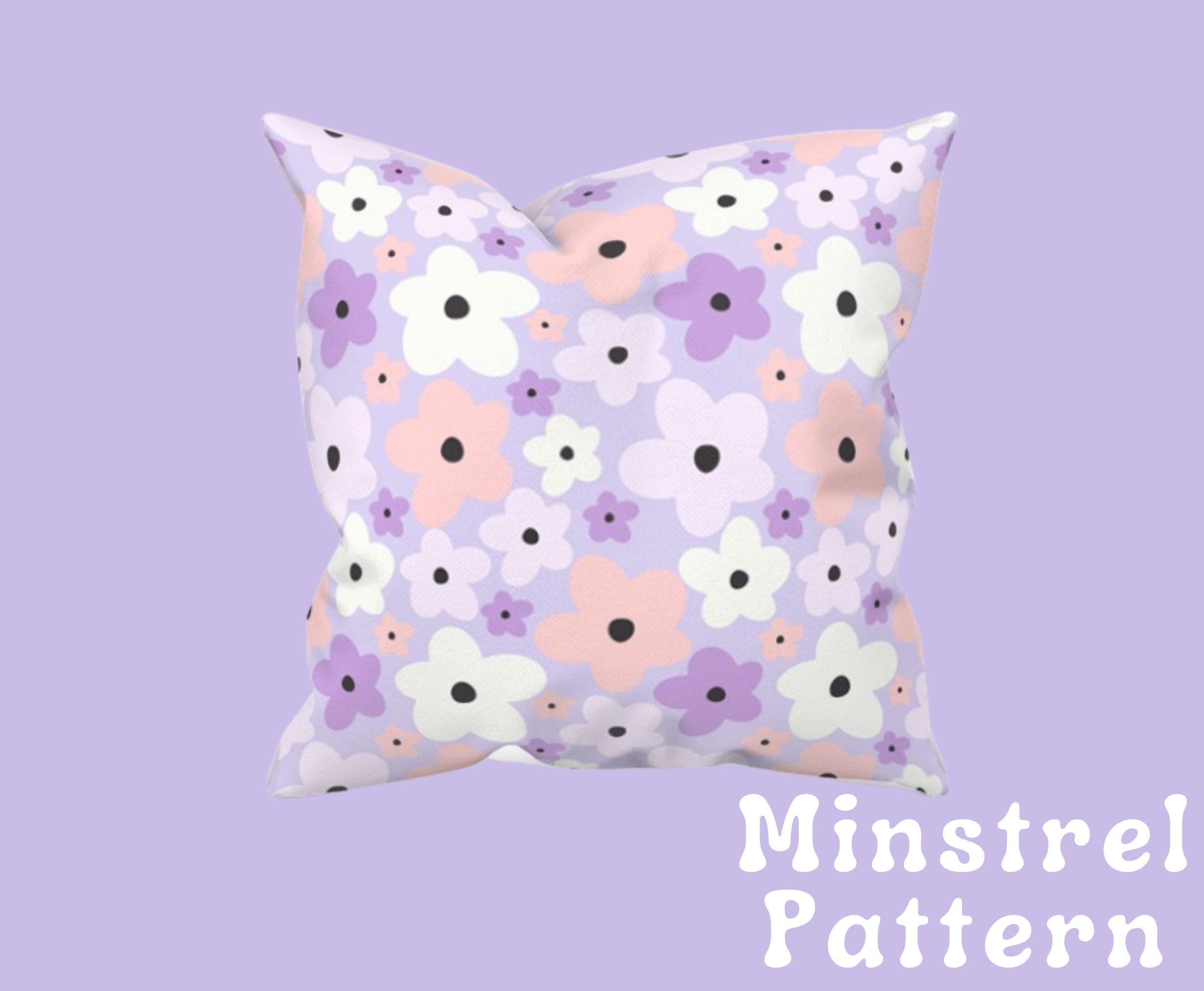 Spring Seamless Purple Daisy Background Pattern Design Repeating Paper ...