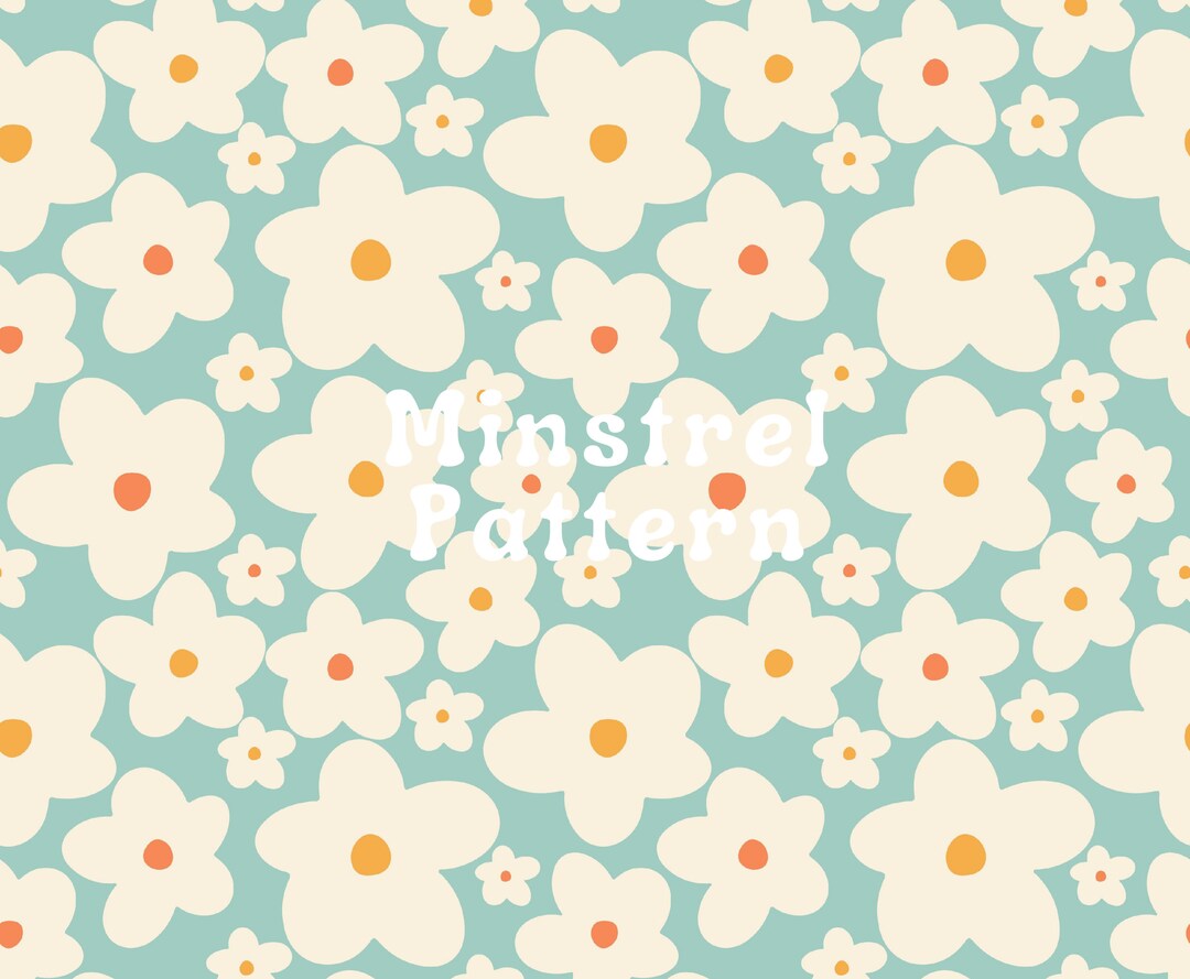 Spring Cute Daisy Seamless Pattern Files for Fabric Design Repeating ...