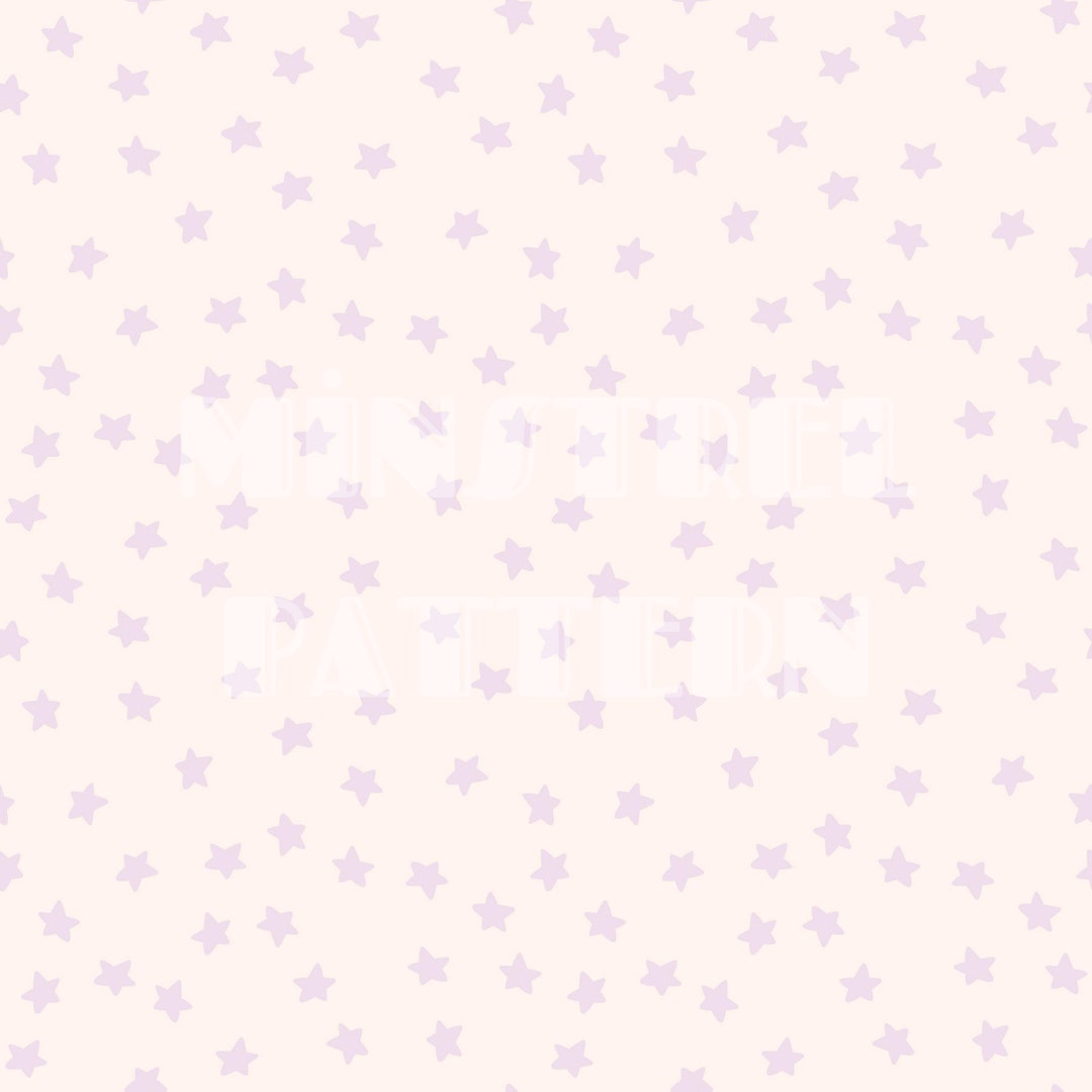 Girly Star Seamless Pattern, Pastel Pink and Purple Star Fabric ...