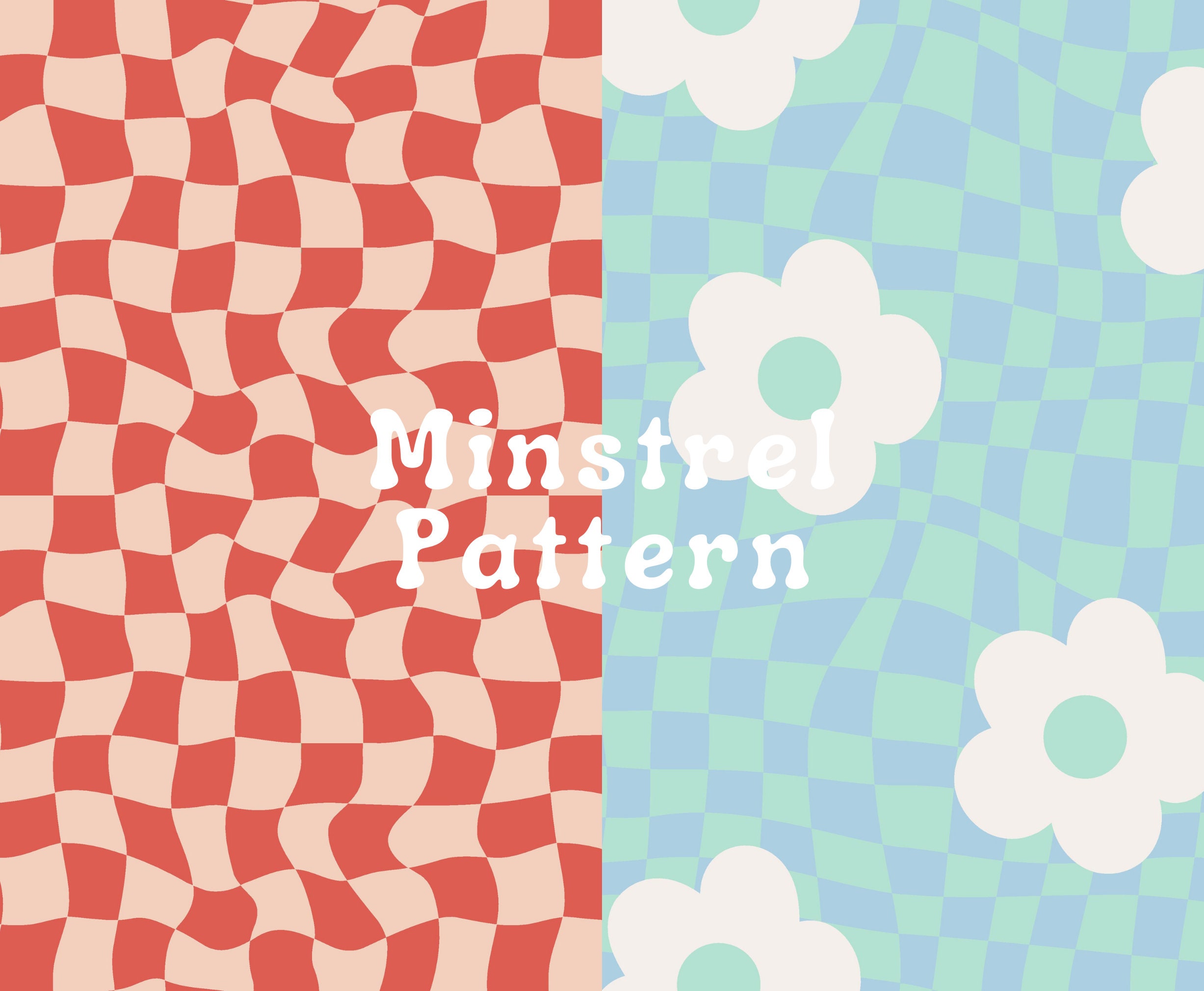 10 Pastel Light Groovy Seamless Pattern Files for Fabric Printing ...